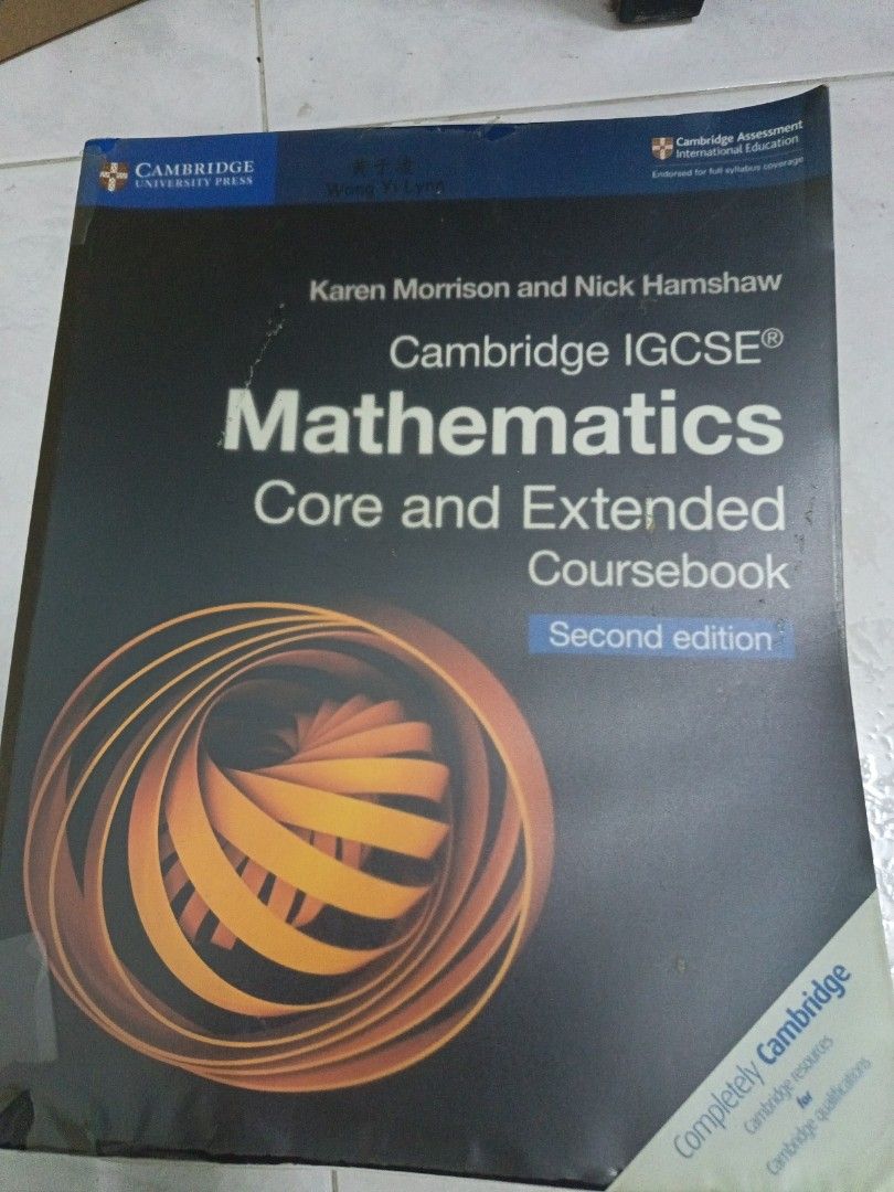 Cambridge IGCSE Mathematics Core and Extended Coursebook, Hobbies ...
