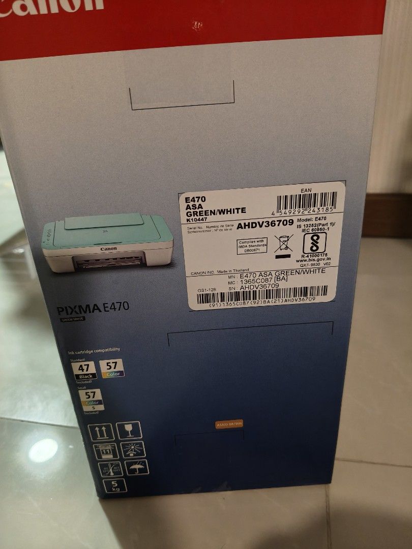 Canon PIXMA E470 Wireless All-in-One Printer, Computers & Tech, Printers, Scanners & Copiers on ...