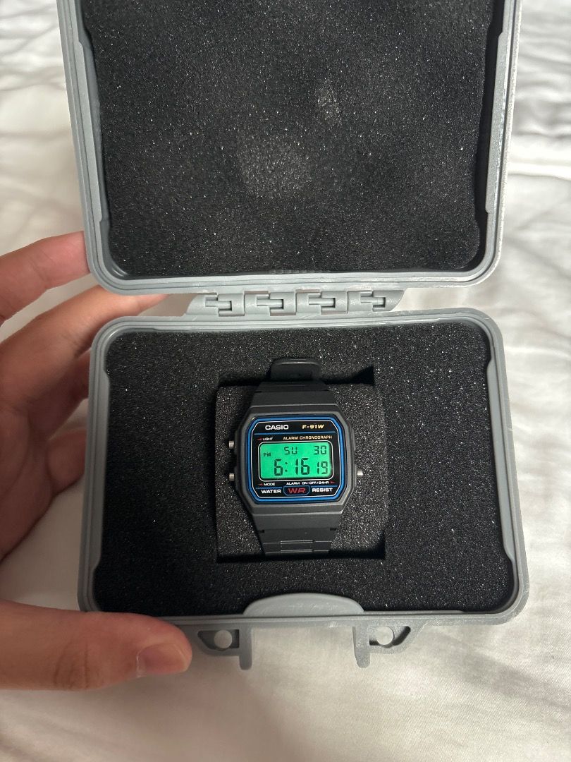 casio f91 mod “mint green”, Men's Fashion, Watches & Accessories ...