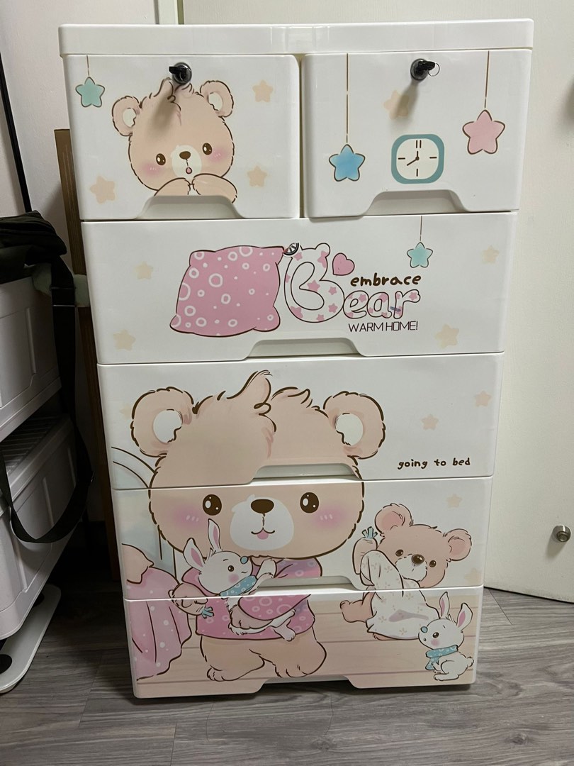 Cute Bear Design Storage Drawer, Furniture & Home Living, Furniture ...