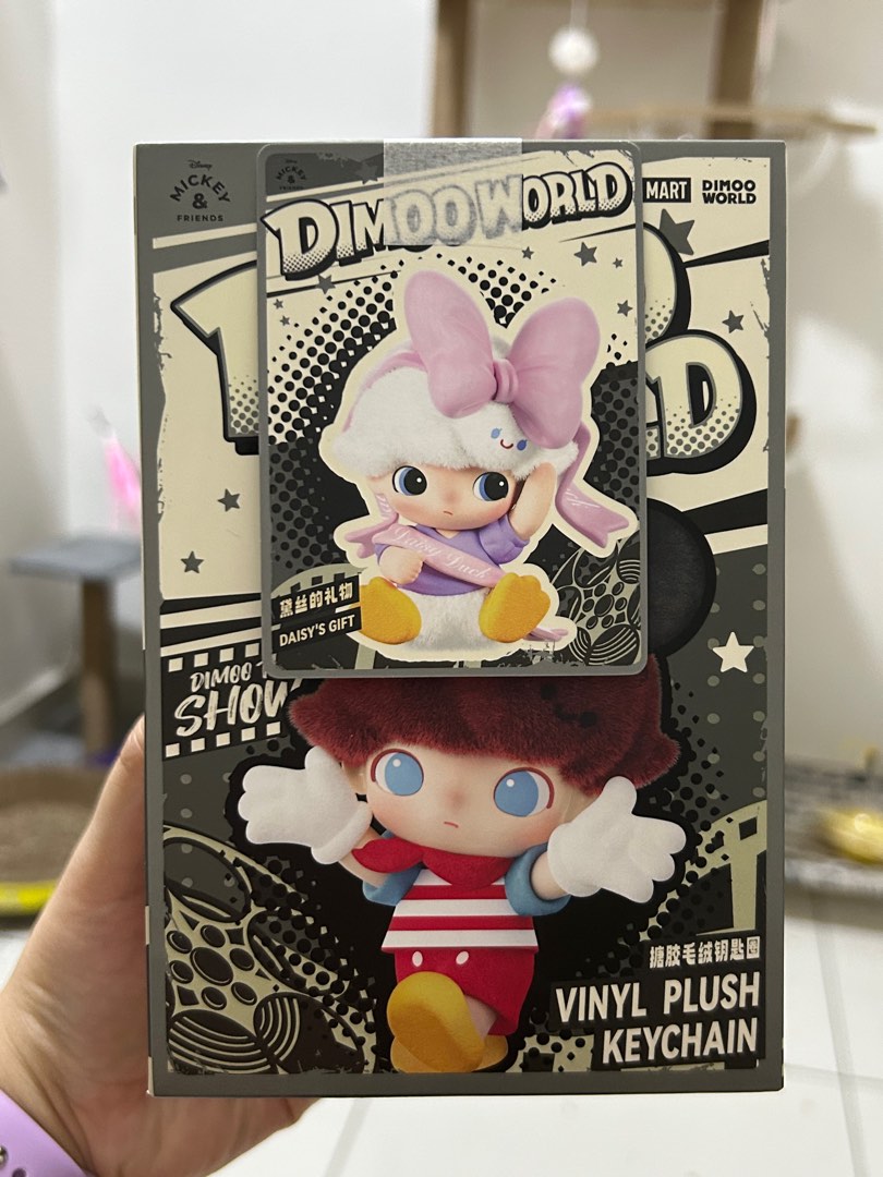 Dimoo World Disney Mickey & Friends Vinyl Plush Keychain, Hobbies ...