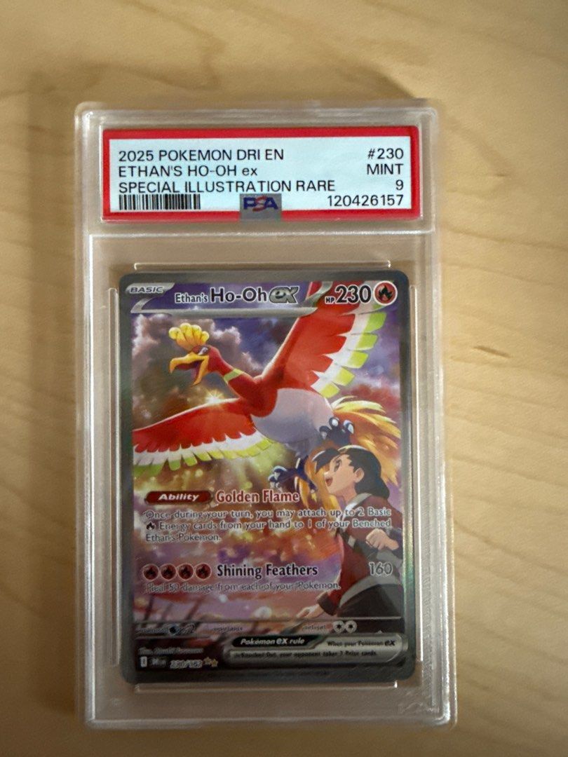 Ethan's Ho-Oh ex Special Illustration Rare PSA 9, Hobbies & Toys, Toys ...