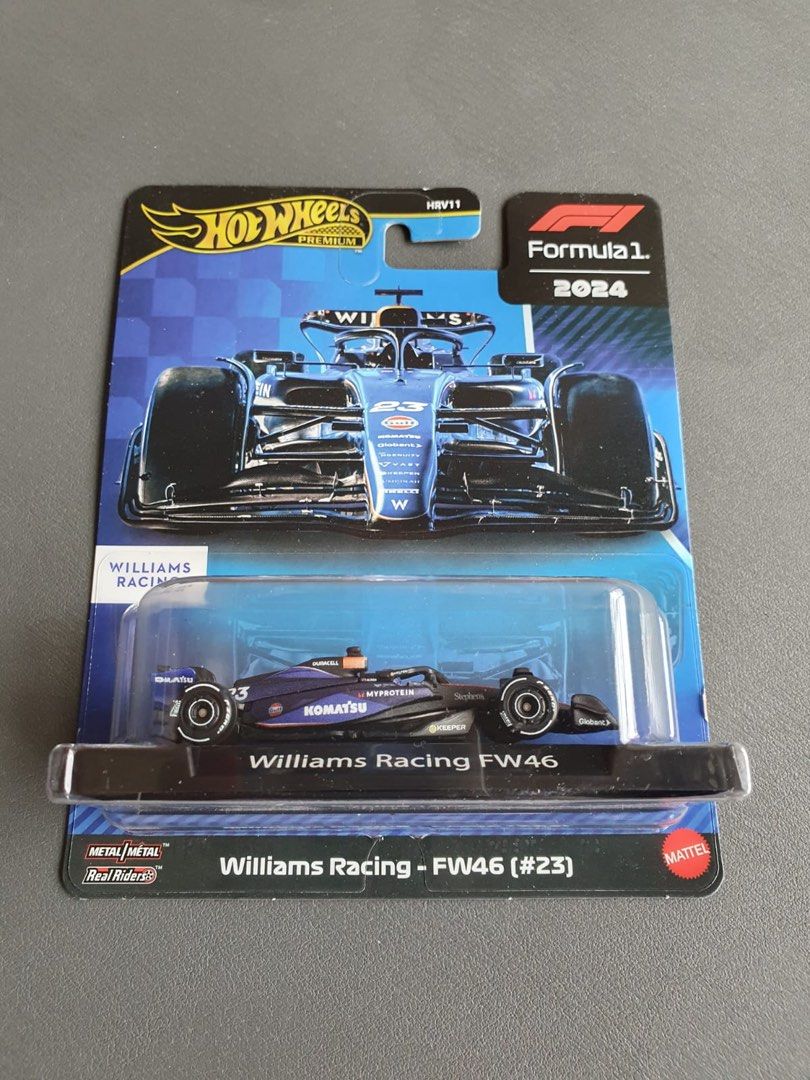 Hot Wheels formula one f1 team williams racing fw46 #23 gulf blue ...
