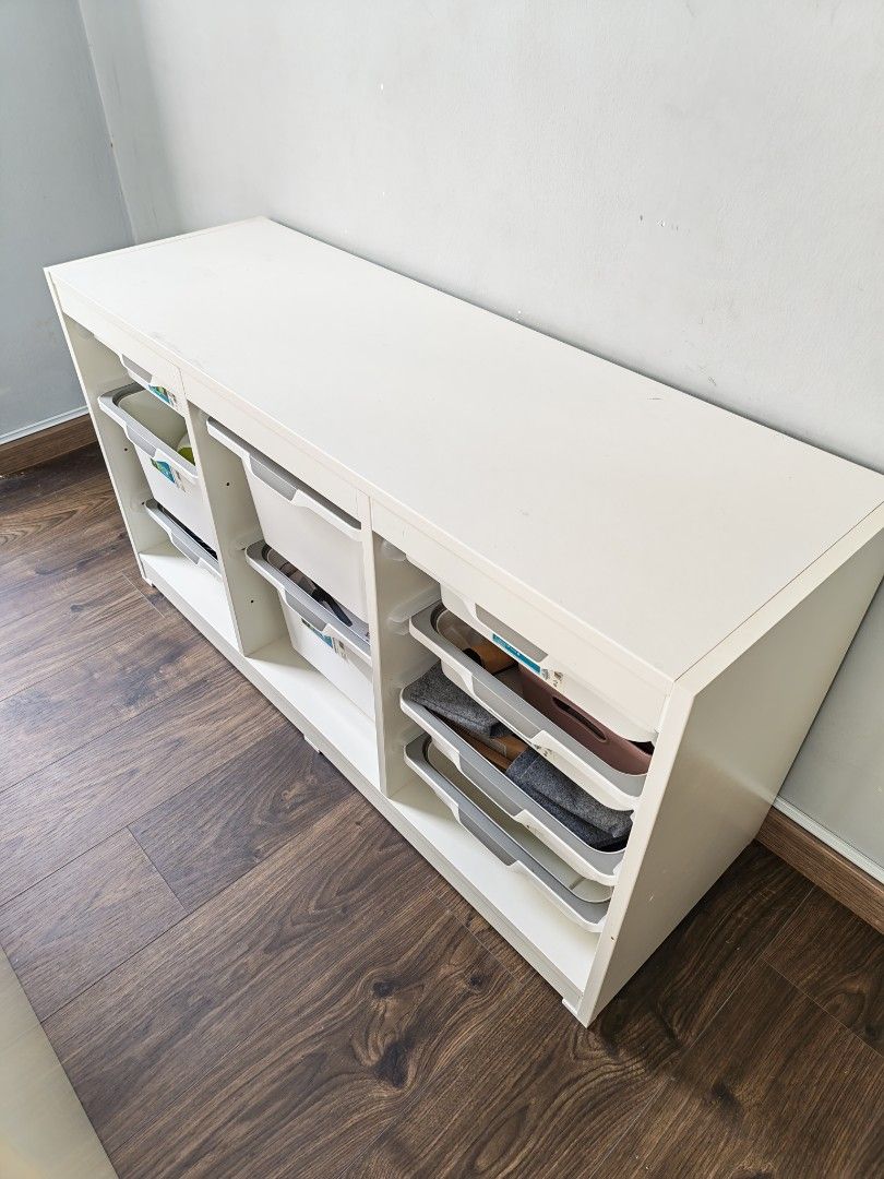 IKEA Trofast Storage Unit with Bins, Furniture & Home Living, Furniture ...