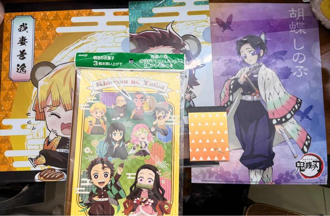 Japan Demon Slayer Kimetsu no Yaiba A4 File Notebook Memo Pad Set ...