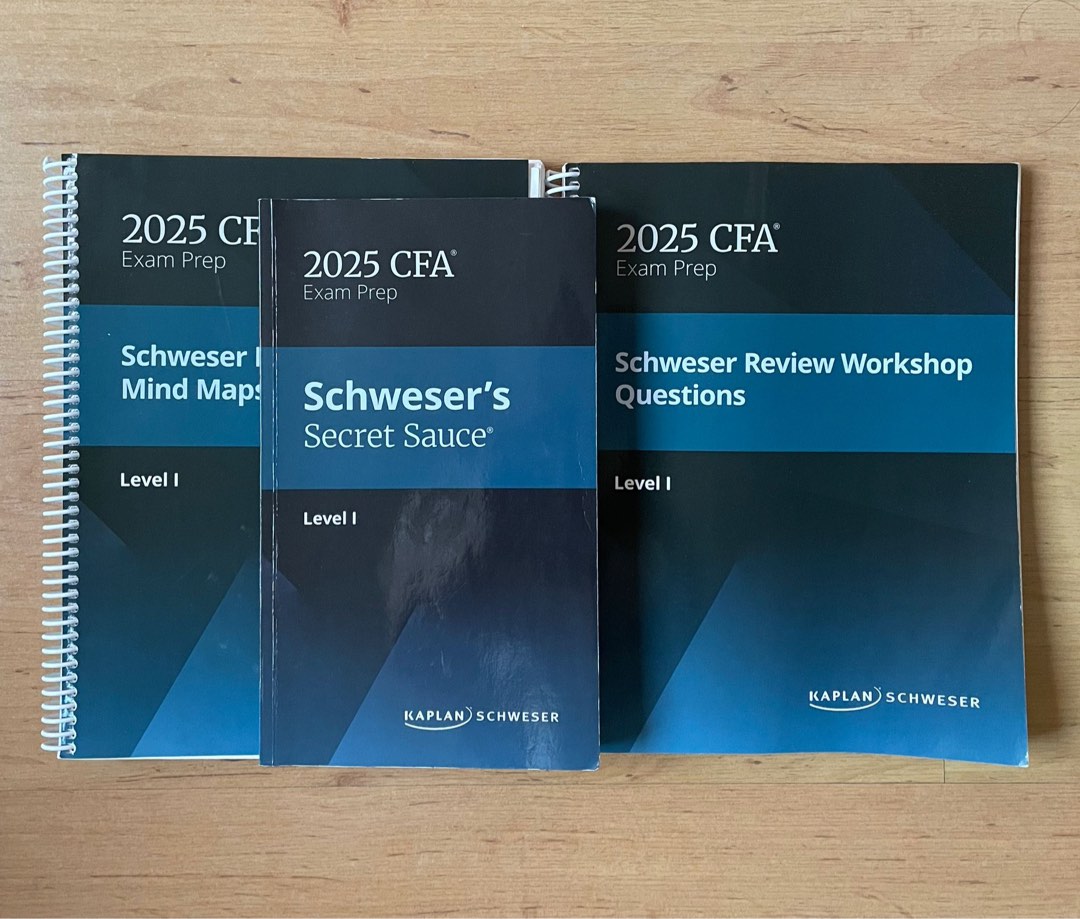 Kaplan Schweser CFA Level 1 2025 Exam Prep Books, Hobbies & Toys, Books ...