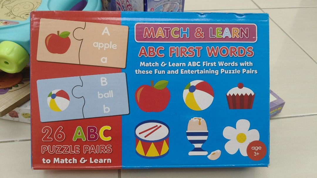 Match & Learn ABC First Words Puzzle, Hobbies & Toys, Toys & Games on ...