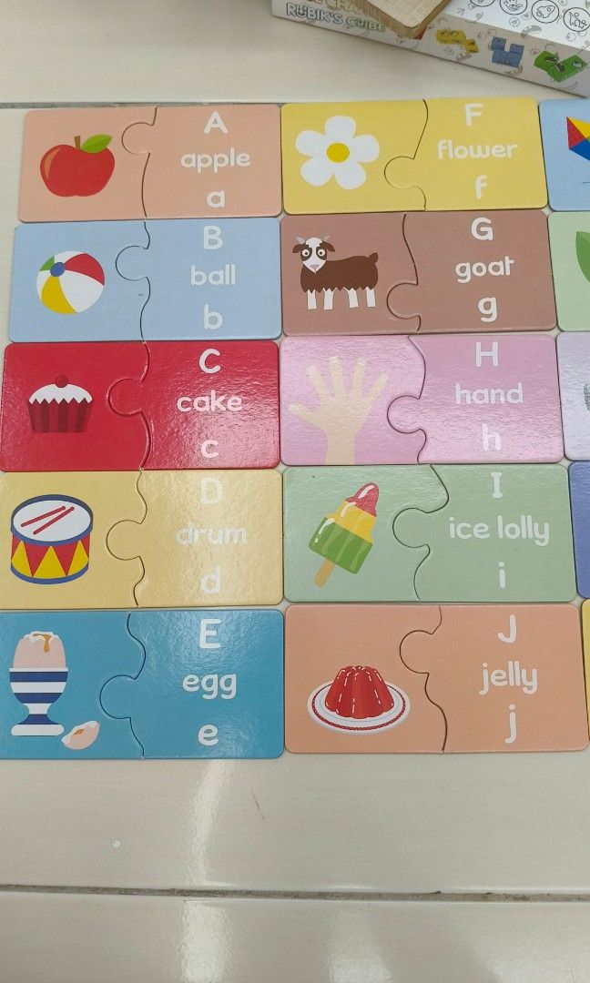 Match & Learn ABC First Words Puzzle, Hobbies & Toys, Toys & Games on ...