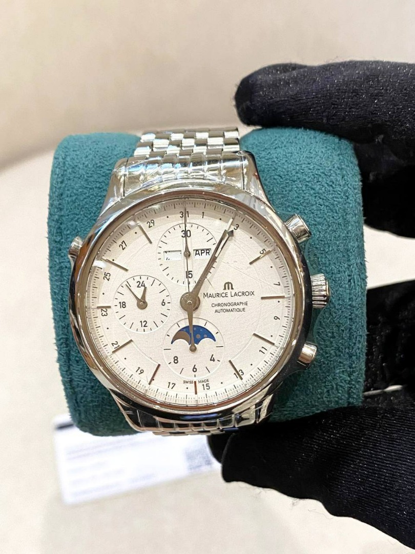 MAURICE LACROIX LES CLASSIQUES CHRONOGRAPH PERPETUAL CALENDER MOON FACE ...