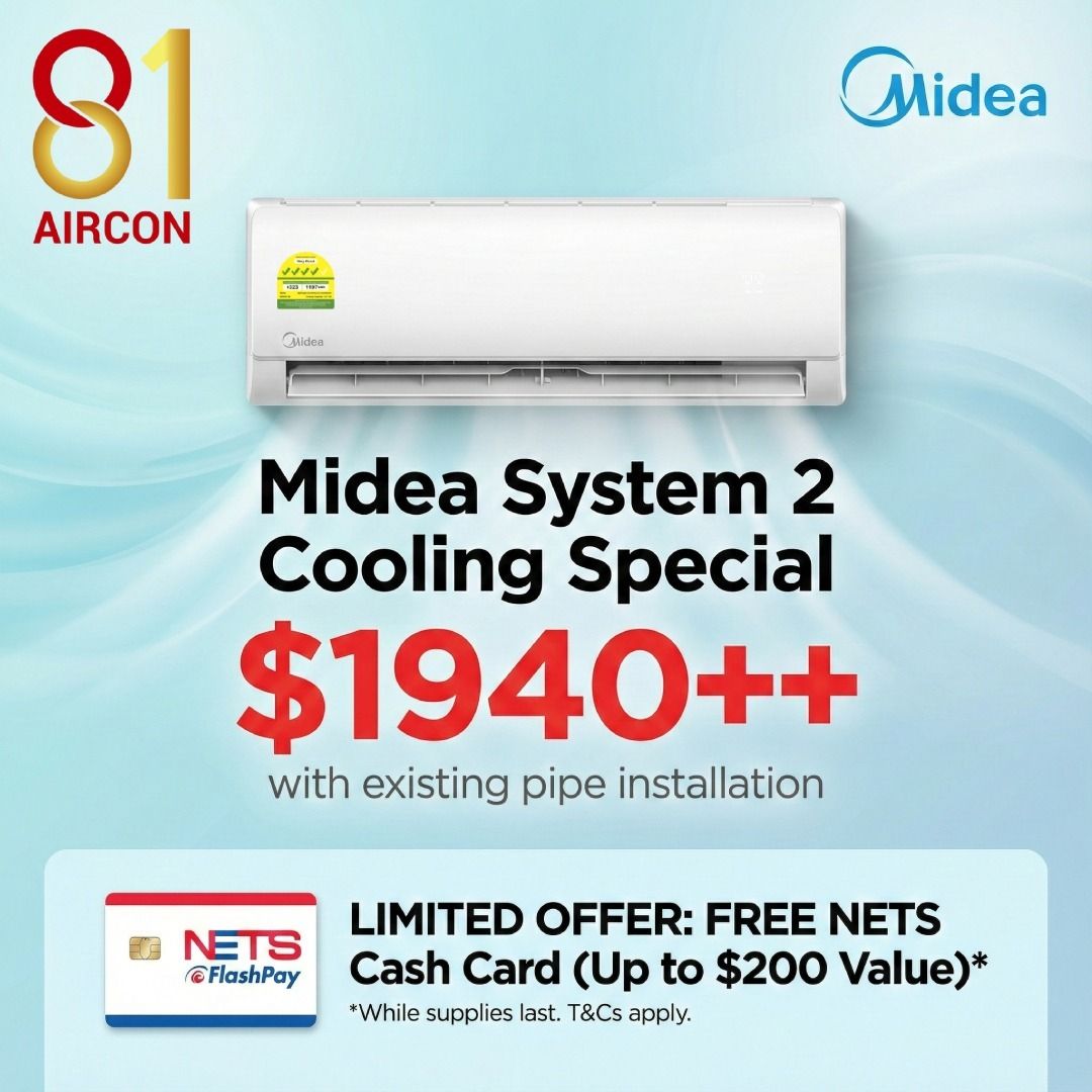 Midea aircon installation / System 2/3/4 | Replacement Installation ...