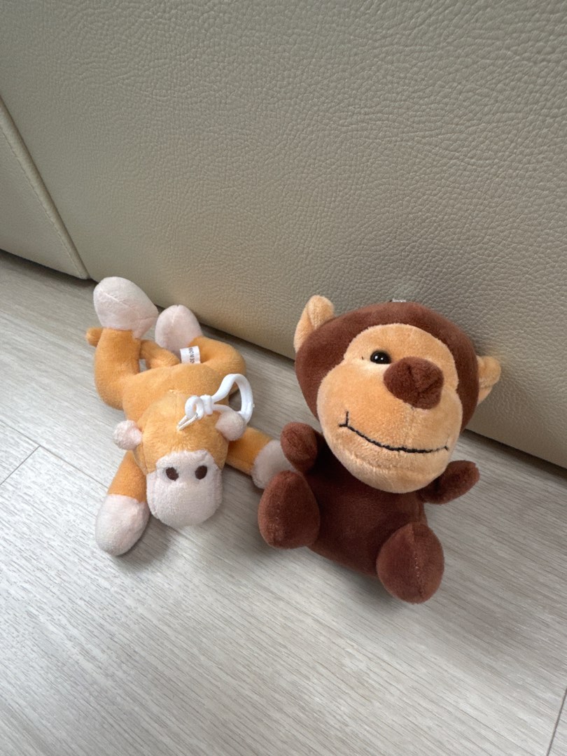 Monkey Plush Keychains TO BLESS, Hobbies & Toys, Toys & Games on Carousell