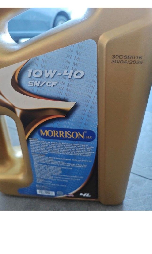Morrison 10W-40 SN/CF 4L, 15W 40, 20W 40 / MIZU 15w 40 / TRIMOLY-X 10w ...