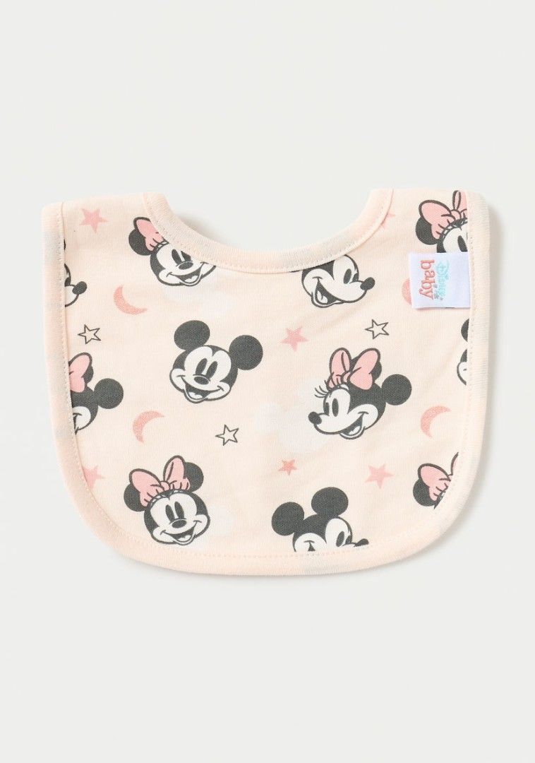 (NEW) Disney Baby Mickey and Minnie Mouse Bib, Babies & Kids, Babies ...