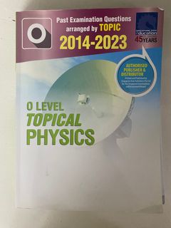 SL Education O Level Physics Topical Questions 2012-2021, Hobbies ...