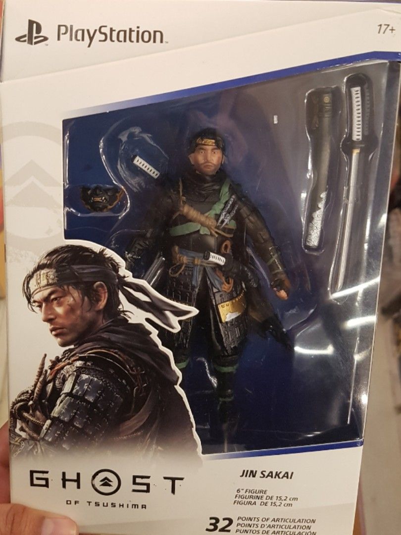 PlayStation Ghost of Tsushima 6" Jin Sakai Samurai Action Figure, Toys ...
