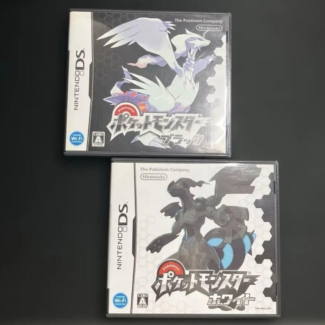 Pokémon Black and White DS software set (2 games), Video Gaming, Video ...