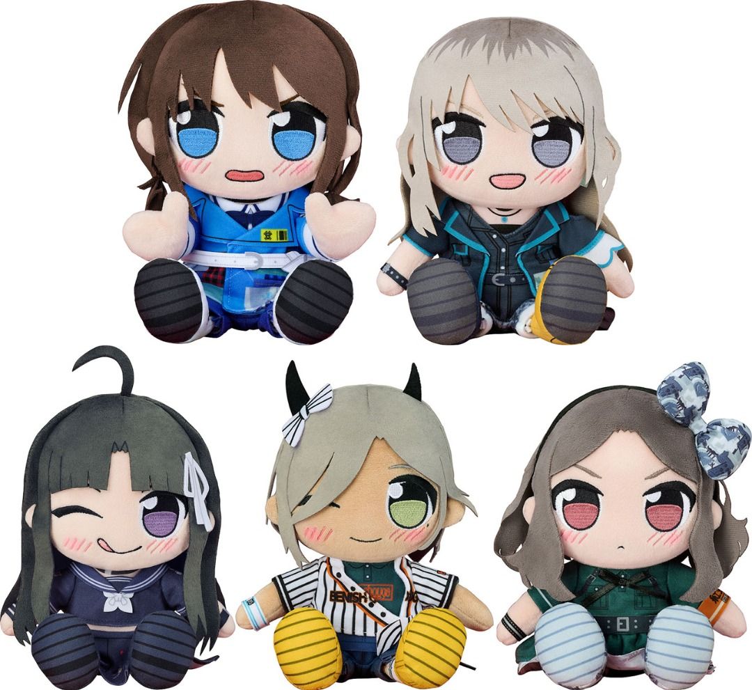 (Preorder) Girls Band Cry Kuripan Plush Nina Iseri, Momoka Kawaragi, Subaru Awa, Rupa & Tomo ...