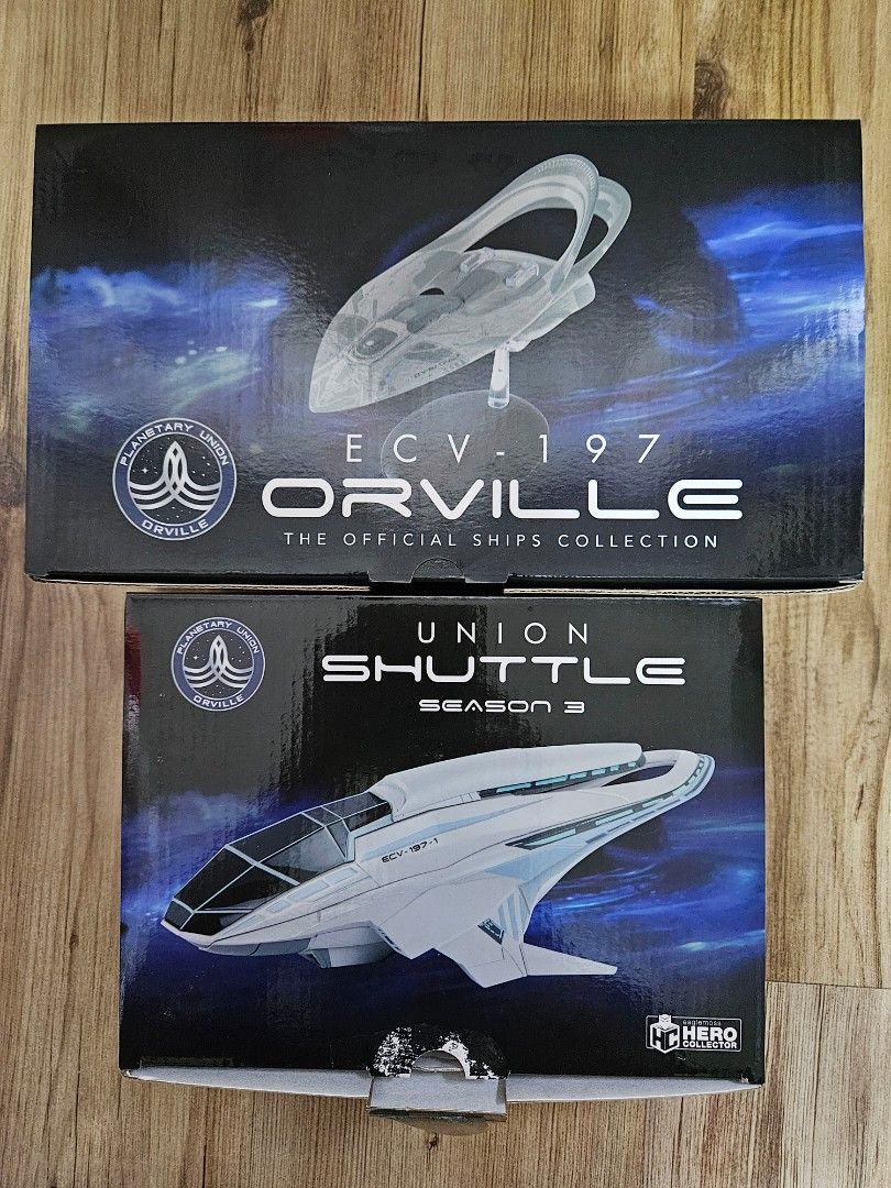 Rare Eaglemoss Orville ECV-197 & Union Shuttle Model Ships, Hobbies ...