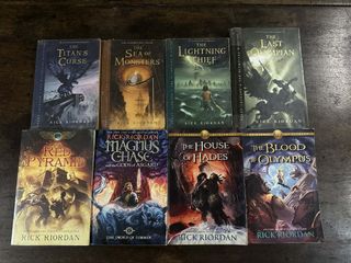 Authentic Percy Jackson Rick Riordan complete set, Hobbies & Toys ...