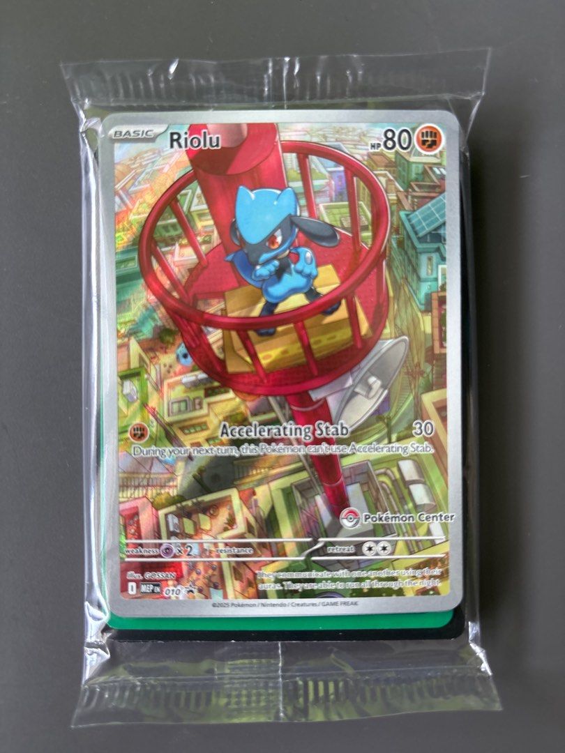 Riolu Mega Evolution ETB Promo, Hobbies & Toys, Toys & Games on Carousell