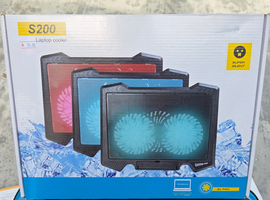S200 Laptop Cooler with LED Lights, Computers & Tech, Parts ...