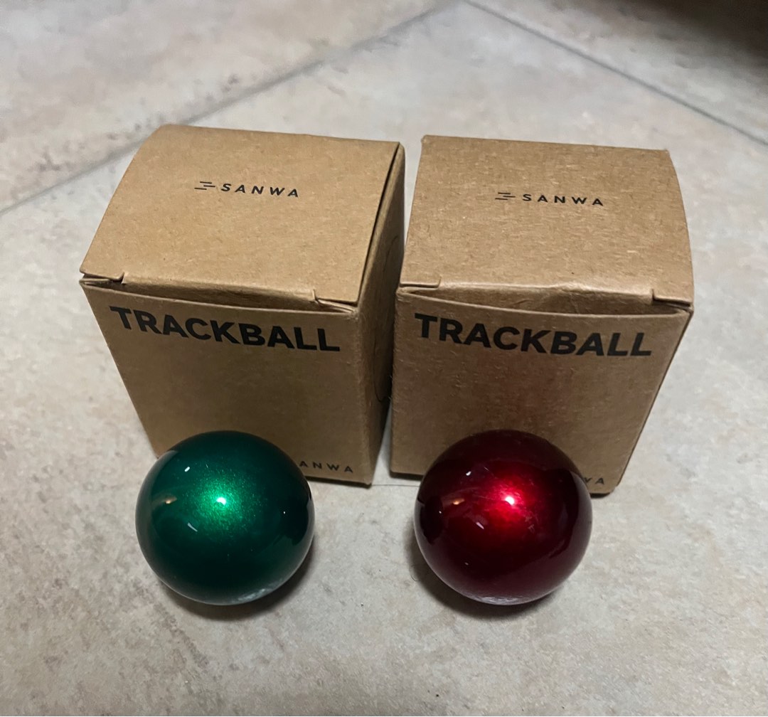 Sanwa Trackball - Green & Red, Computers & Tech, Parts & Accessories ...