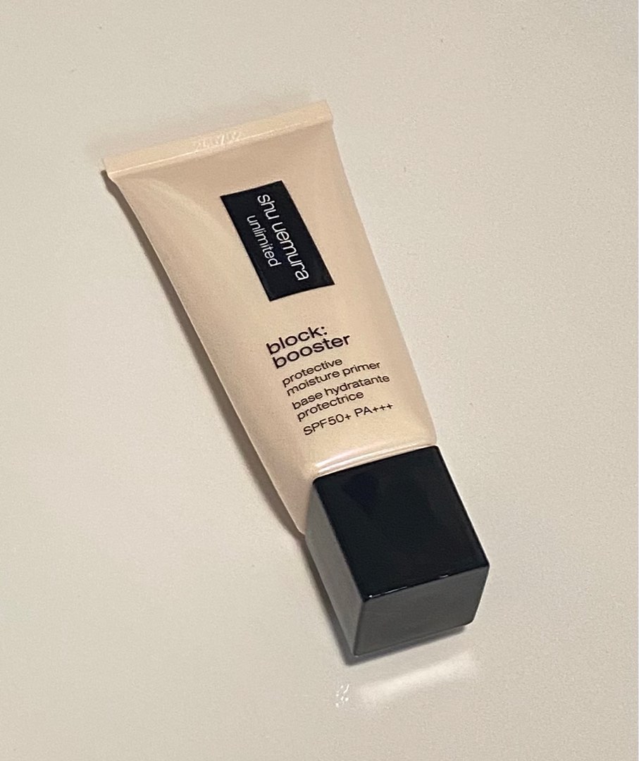 Shu uemura block booster sunscreen (anzu beige) 30ml sized primer SPF50 ...