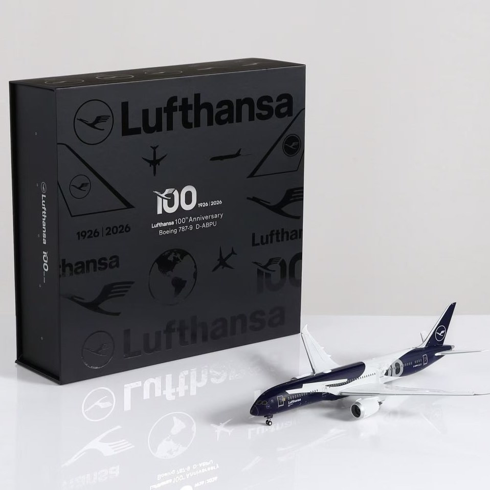 SQ Wings 1:200 Lufthansa Boeing B787-9 100 Years Anniversary D-ABPU, Hobbies & Toys, Toys ...