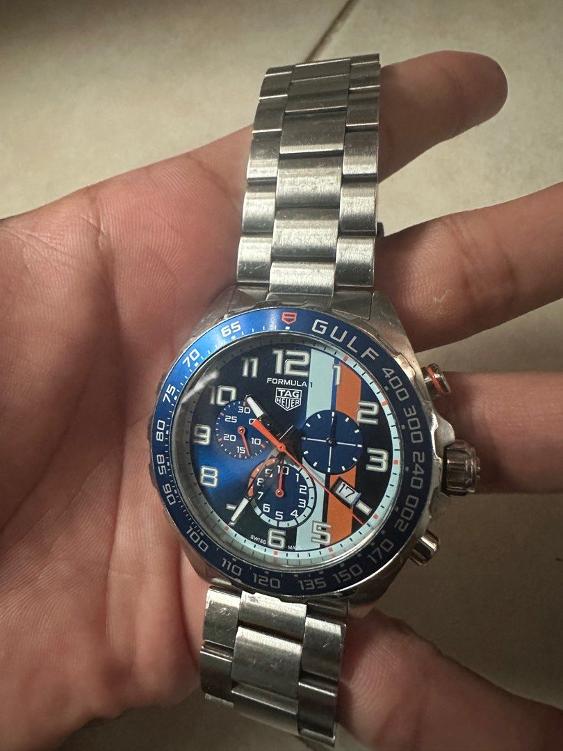 TAG Heuer Formula 1 Gulf Special Edition Chronograph Watch, Luxury ...