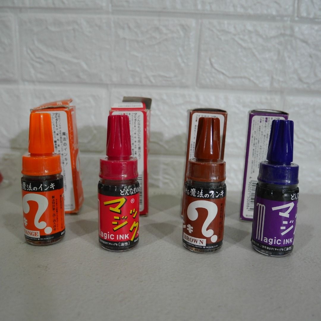 Teranishi Magic INK Markers (Set of 4) - Japan's Iconic Permanent Oil ...