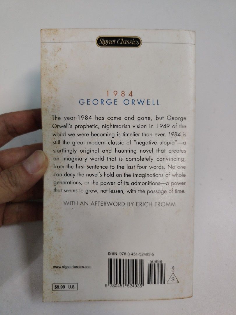 [Used] 1984 by George Orwell (Signet Classics > Literature / Sci-Fi ...