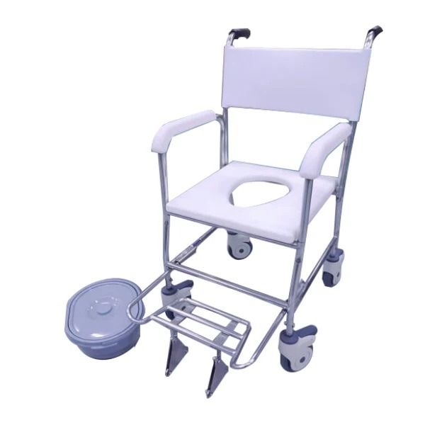 Commode (Stainless Steel Deluxe) - FREE, Health & Nutrition, Assistive ...