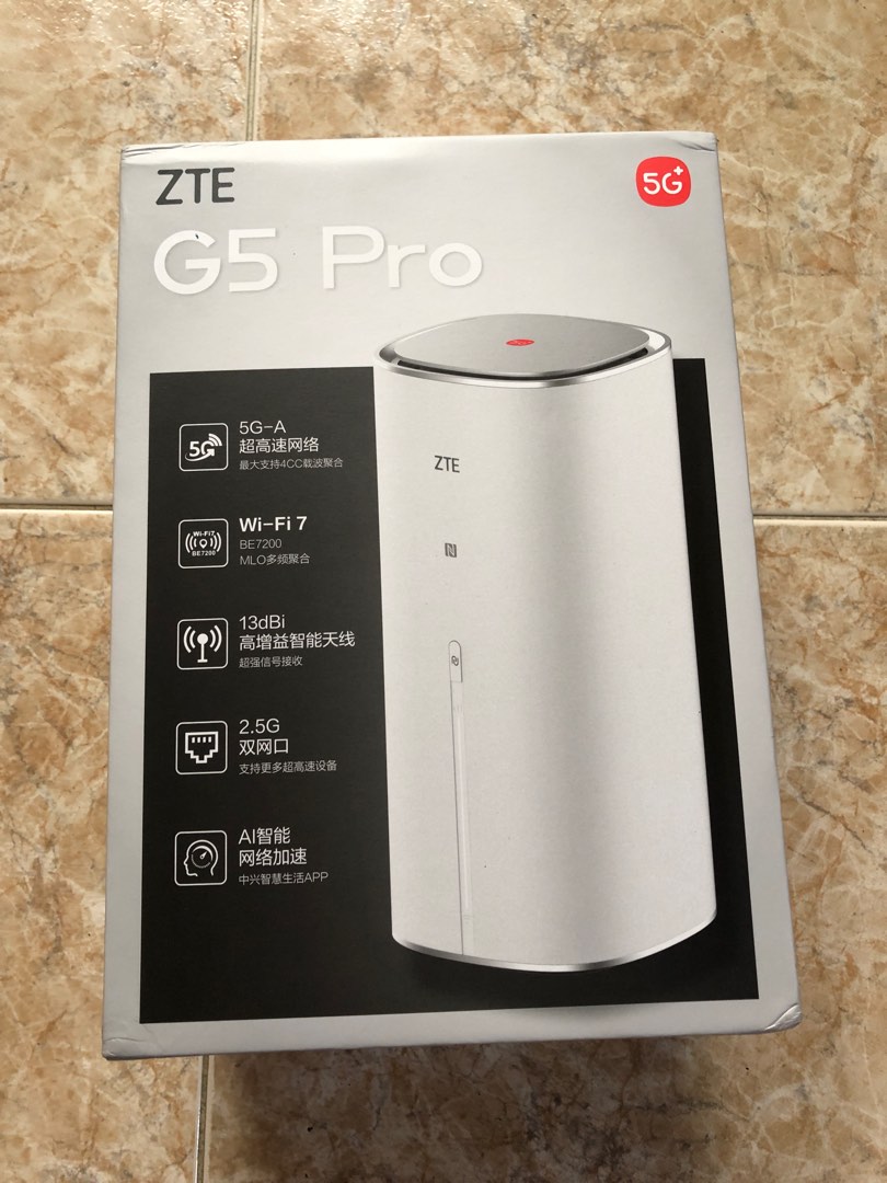 ZTE G5 Pro 5G Router (SIM card )- Brand New, Computers & Tech, Parts ...