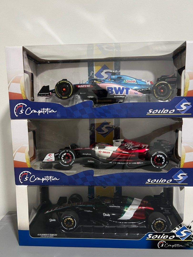 1/18 Solido F1 Diecast Model Cars - Alpine, Alfa Romeo, Hobbies & Toys ...