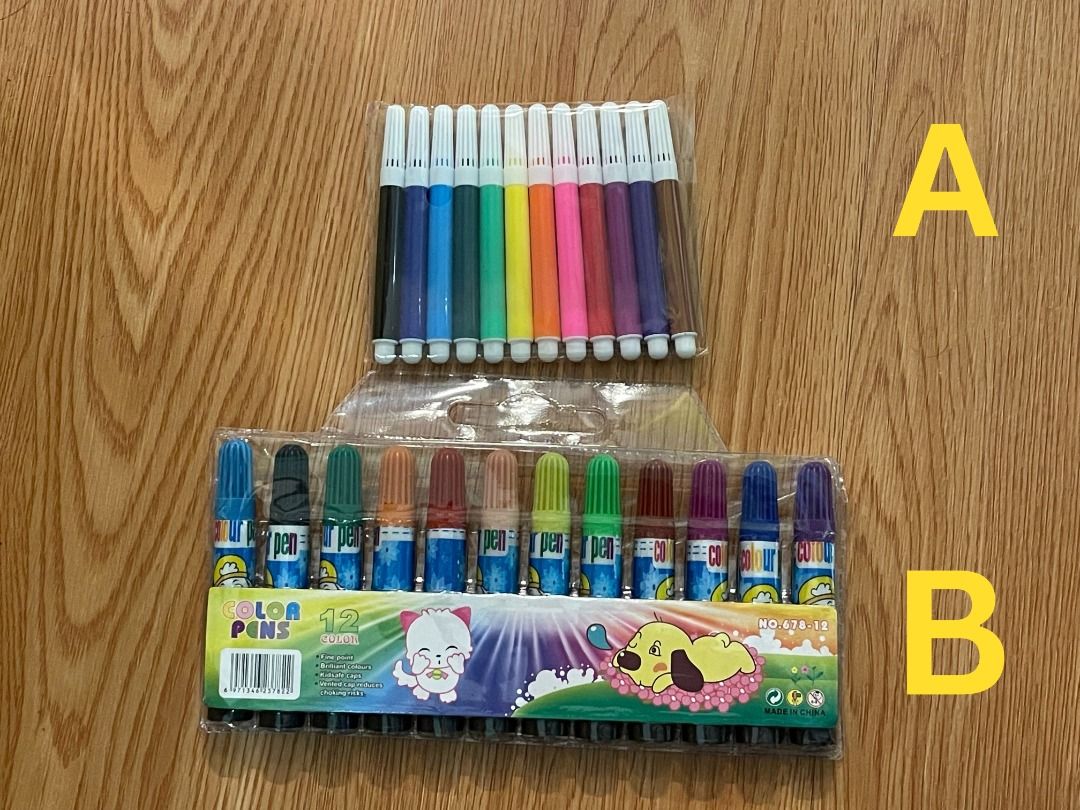 12 Colors Mini Watercolor Pen Set Kids Drawing Graffiti Water Color ...