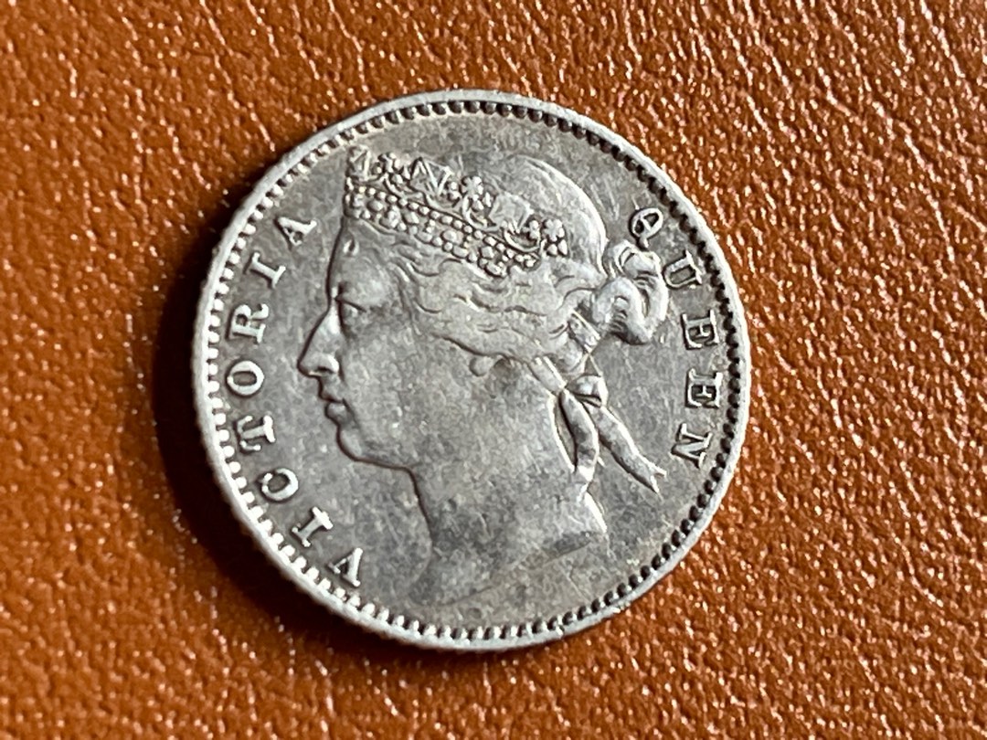 1878 Straits Settlements Queen Victoria Ten Cents Silver Coin, Hobbies ...