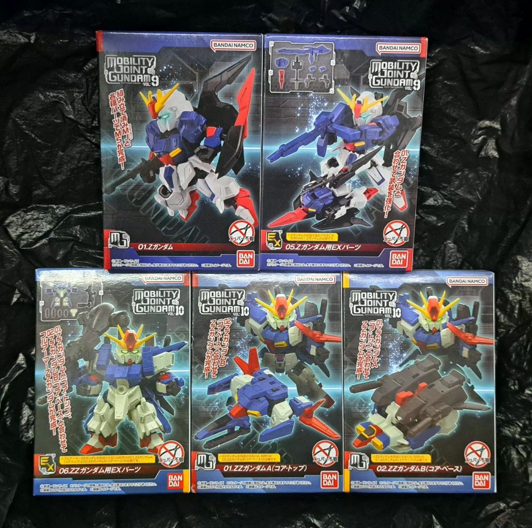 全新🔥旺角店 現貨🔥Mobility Joint Gundam Vol. 9 Zeta & 10 FAZZ 重裝甲 高達 Z Gundam 01 + 05 配件 💰180 ZZ 01 + 02 ...