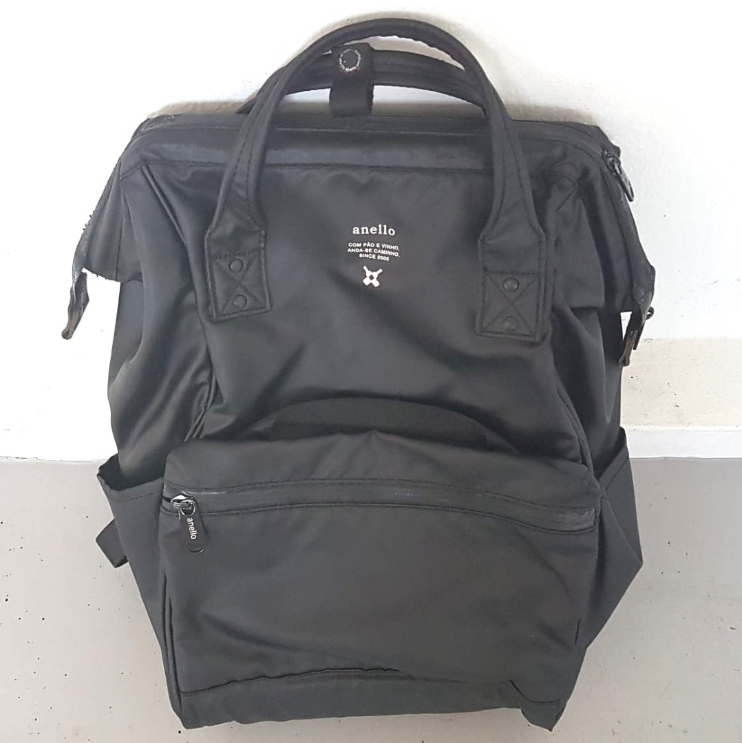 ANELLO Backpack, Cool Black Rucksack, Travel Pack, Anello Waterproof ...
