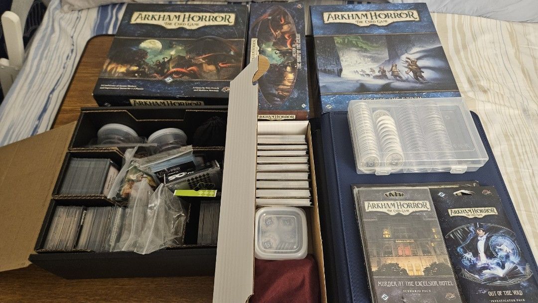 Arkham Horror LCG card game core + 3 expansions set, Hobbies & Toys ...