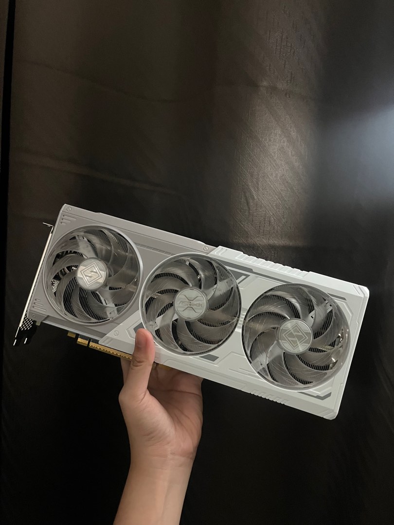 Asrock Intel Arc B580 Steel Legend 12GB OC Graphics Card - White / 3 ...