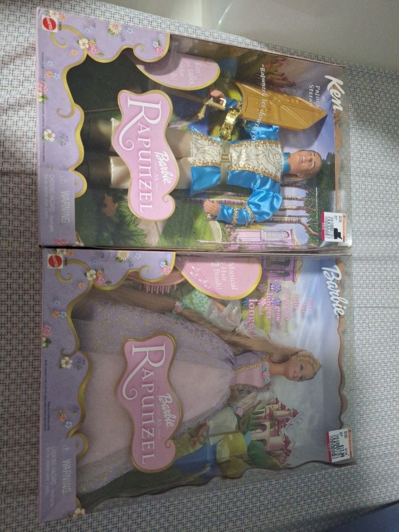 Barbie Rapunzel Ken and Barbie Dolls, Hobbies & Toys, Memorabilia ...