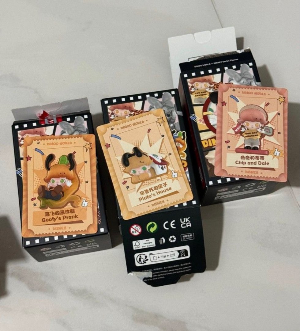 BNIF Dimoo World Disney - Goofy, Pluto, Chip & Dale, Hobbies & Toys ...