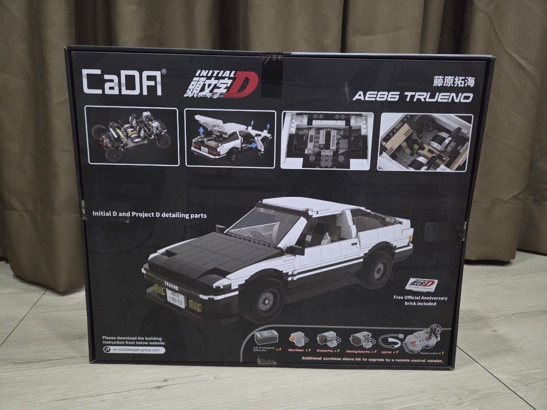 CaDA Initial D 1:12 Toyota Trueno AE86 BUILDING BLOCKS (LICENSED ...