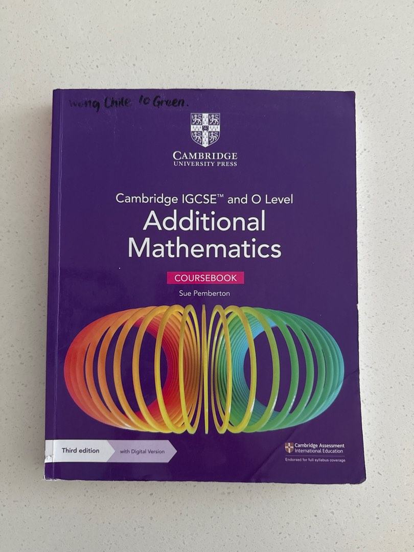 Cambridge IGCSE and O Level Additional Mathematics, Hobbies & Toys, Books & Magazines, Textbooks ...