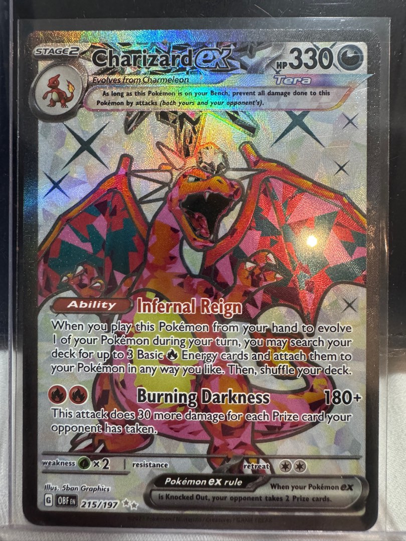 Charizard ex Tera 215/197 - Pokemon Card, Hobbies & Toys, Toys & Games ...