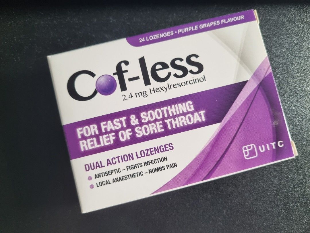 Cofless antiseptic fast-acting lozenges for sore throat [brand new ...