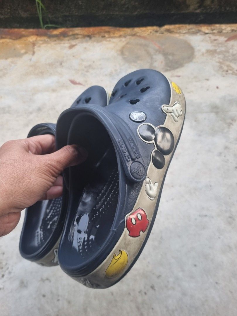 Crocs Mickey Mouse Clogs, Women's Fashion, Footwear, Sandals on Carousell