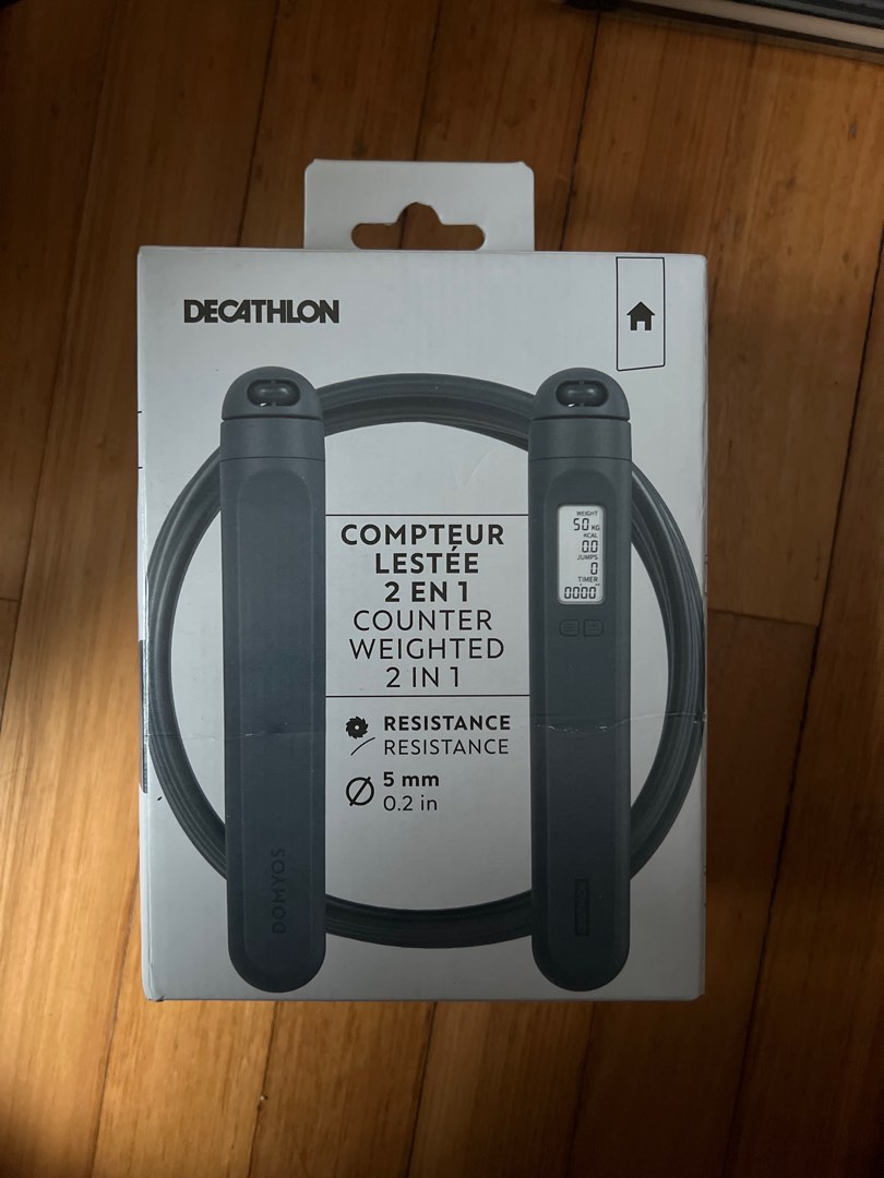 Decathlon Counter Weighted Jump Rope, Sports Equipment, Exercise ...