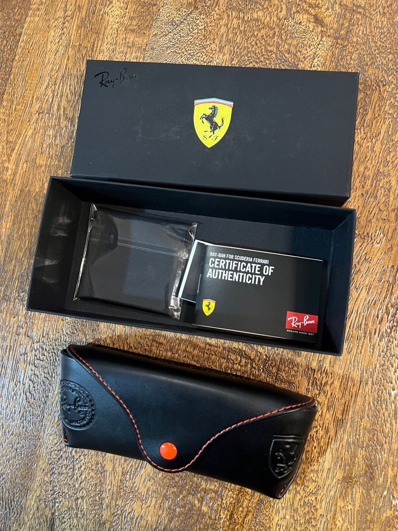 Ferrari x Ray-Ban Brand New Sunglasses, Men's Fashion, Watches ...