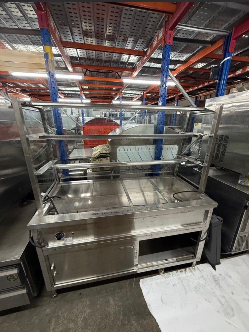 (Free delivery and warranty) freestanding 4 hole bain marie with glass ...